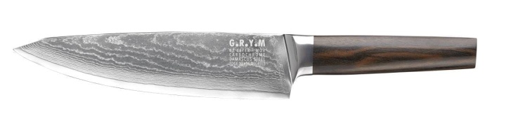 Kokkekniv 20 cm, Damaskus stål - GRYM - Køb online | KitchenLab
