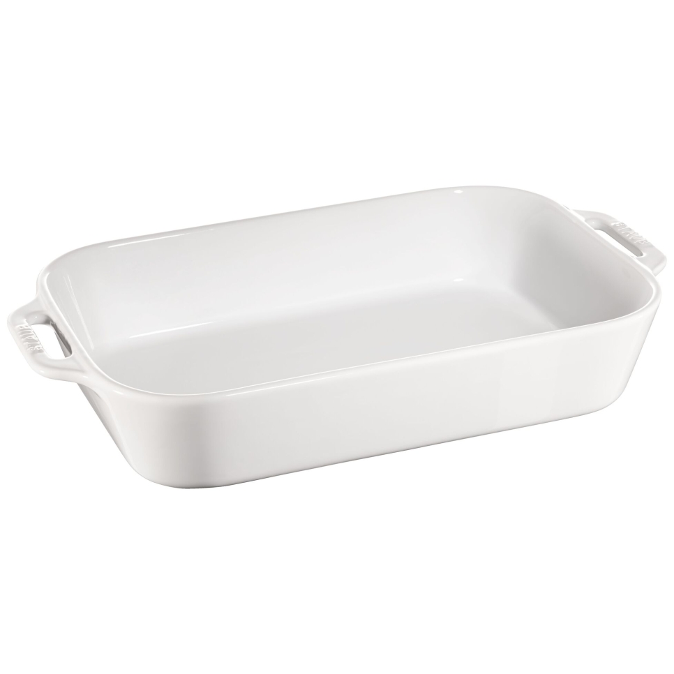 Rektangulær form, hvid - Staub - 34 x 24 cm - Køb online | The Kitchen Lab