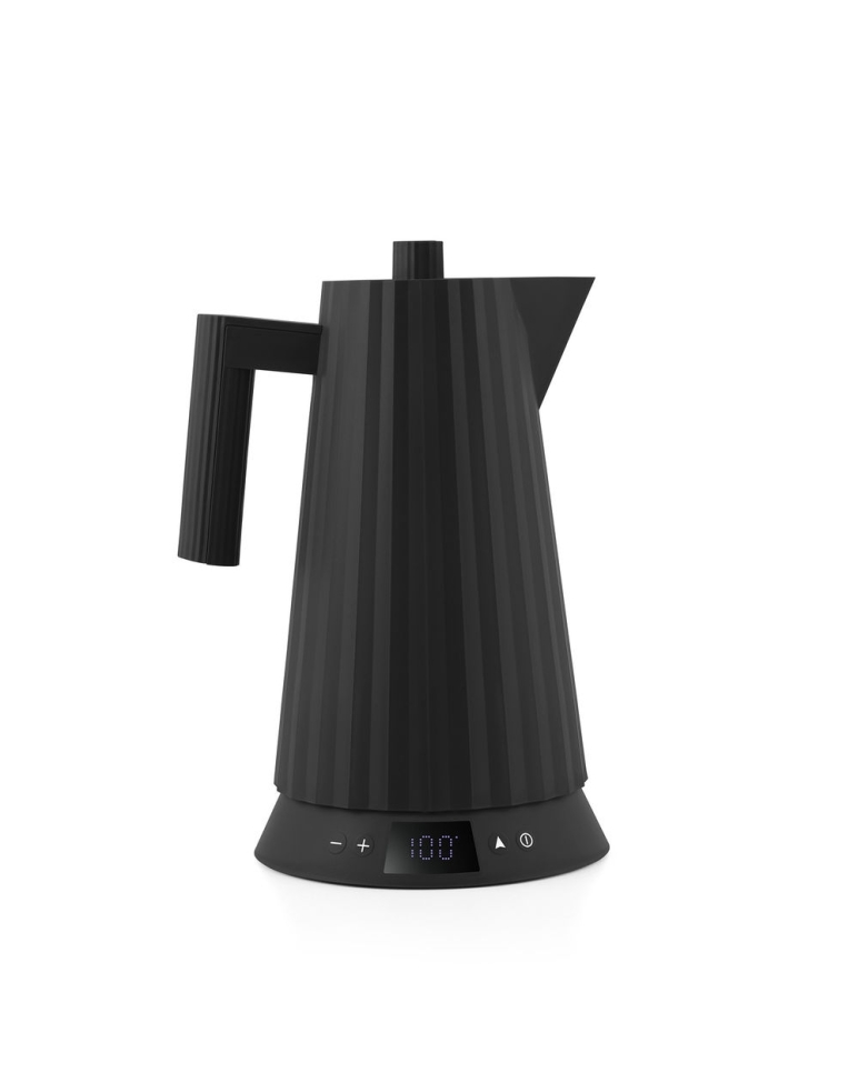 Kedel med temperaturkontrol, Plissé, Sort - Alessi - Køb online | The ...