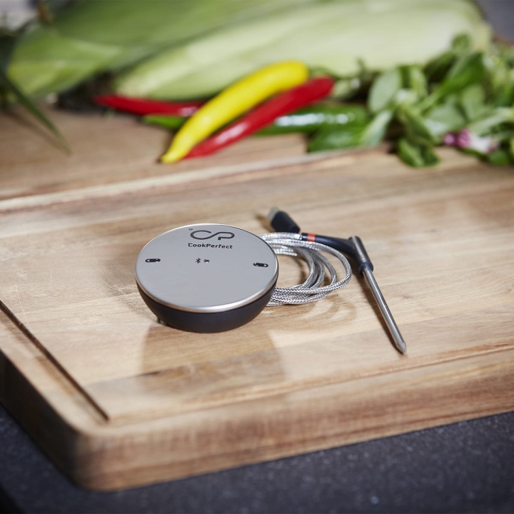 Trådløst grill/stegetermometer med app - Cook Perfect - Køb online ...