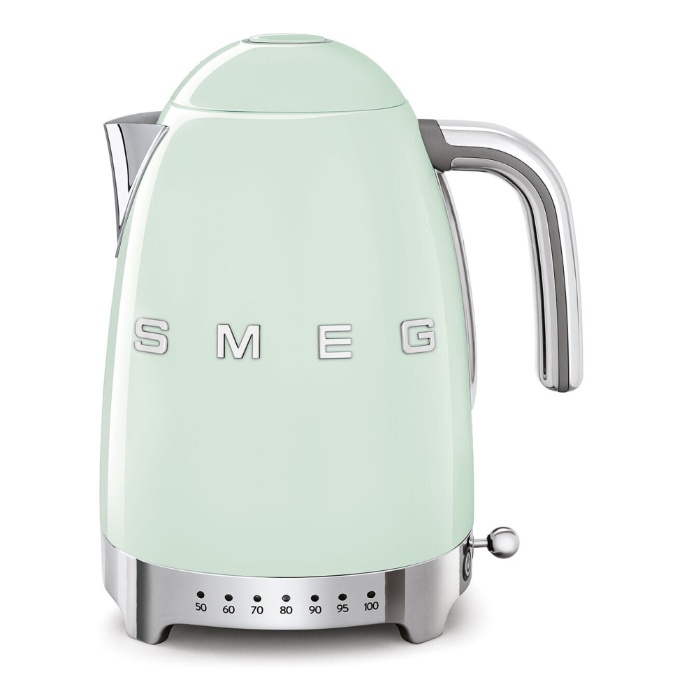 Kedel med temperatur - Smeg - Pastelgrøn - Køb online | KitchenLab